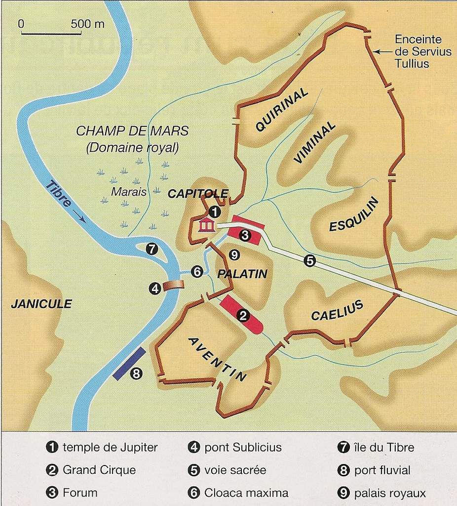 plan-rome 7 collines | Toison d'Or